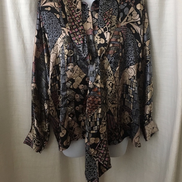 Tess | Tops | Vintage Tess Paris Dolman Blouse Wtie Scarf | Poshmark